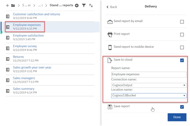 How to Save to Cloud Storage in Cognos Analytics | Senturus